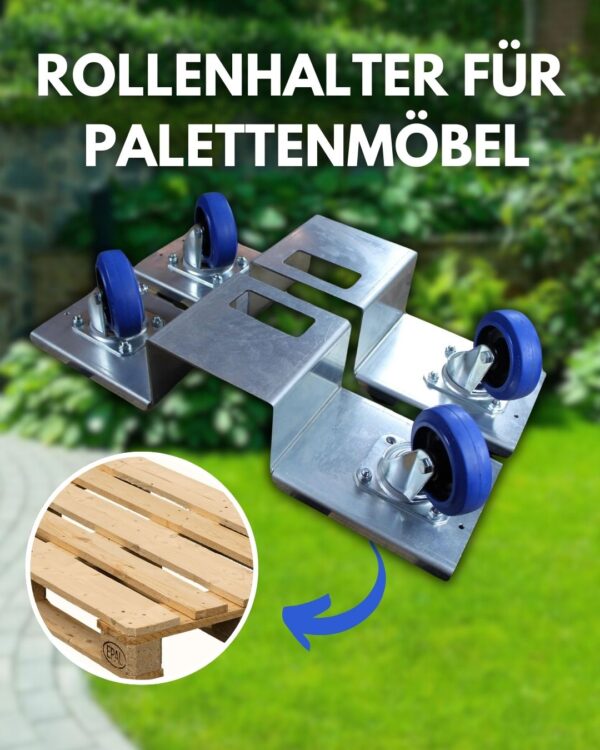 Neu: Paletten oder Palettenmöbel mobil machen – schnell, einfach und ...